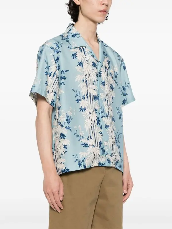 BODE Bamboo Forest Leaf-print Shirt