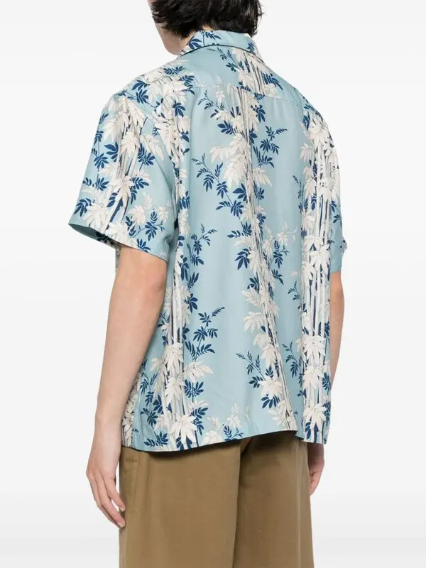 BODE Bamboo Forest Leaf-print Shirt