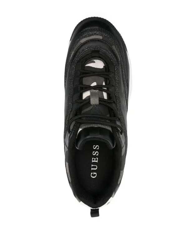 Guess Kaysies Glitter-detailed Sneakers