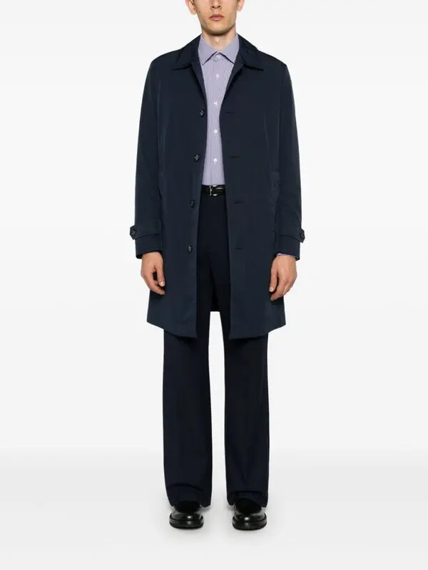 BOSS Check-pattern Long Sleeve Shirt - Blue