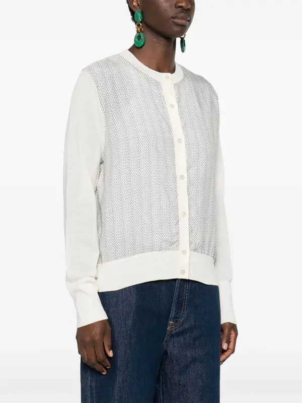 BOSS Knitted-edge Panelled Jacket