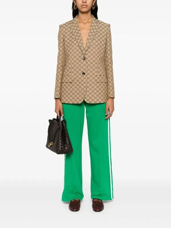 Gucci Gg Canvas Single-breasted Blazer - Neutrals