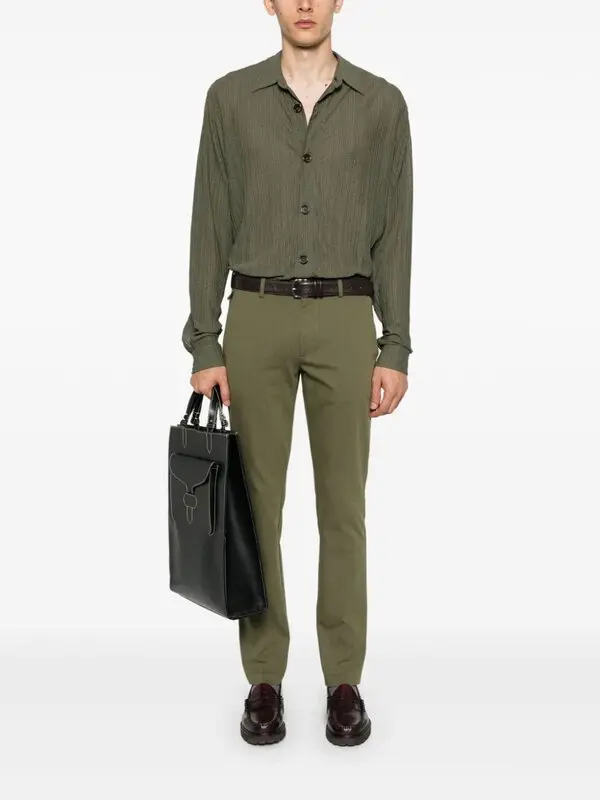 BOSS Mid-rise Tapered Chinos - Green