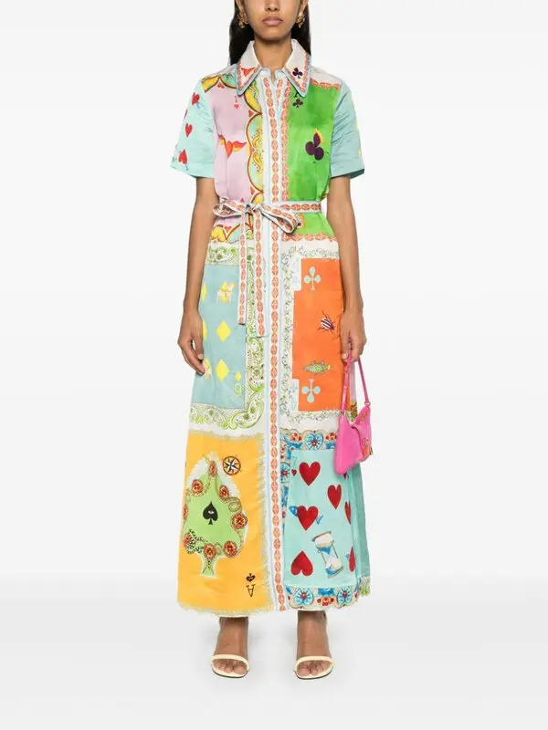 alemais rummy shirt dress ALEMAIS Blue Rummy Mini Shirt Dress ALMAIS