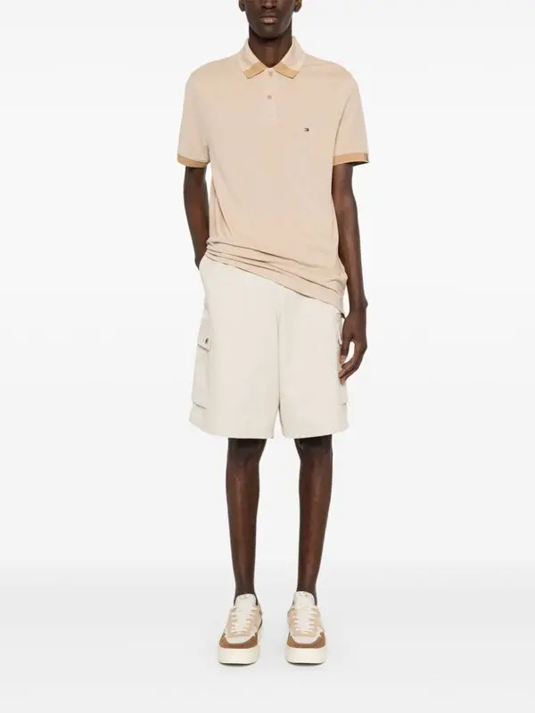 Tommy Hilfiger Logo-embroidered Organic Cotton Blend Polo Shirt
