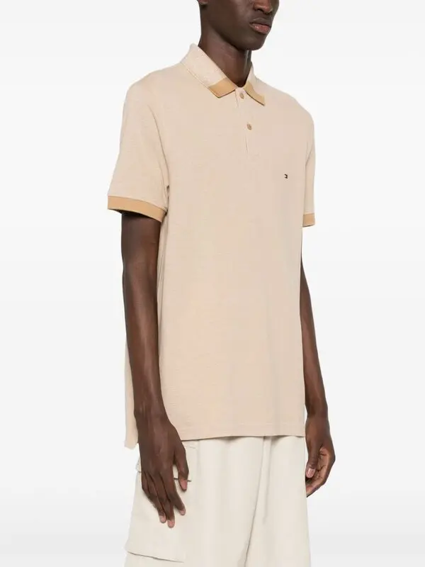 Tommy Hilfiger Logo-embroidered Organic Cotton Blend Polo Shirt