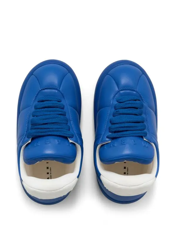 Marni Bigfoot 2.0 Padded Leather Sneakers - Blue