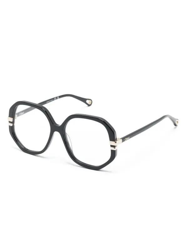 Chloé Logo-debossed Square-frame Glasses
