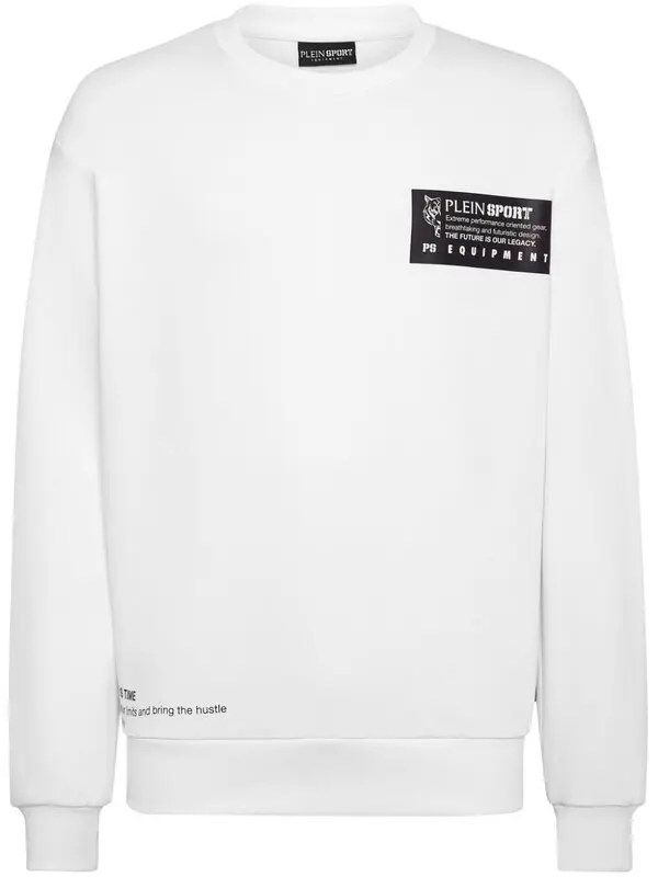 PLEIN SPORT Logo Print Sweatshirt - White