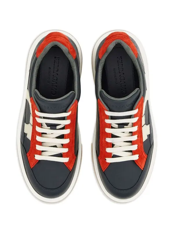 FERRAGAMO Gancini Leather Sneakers