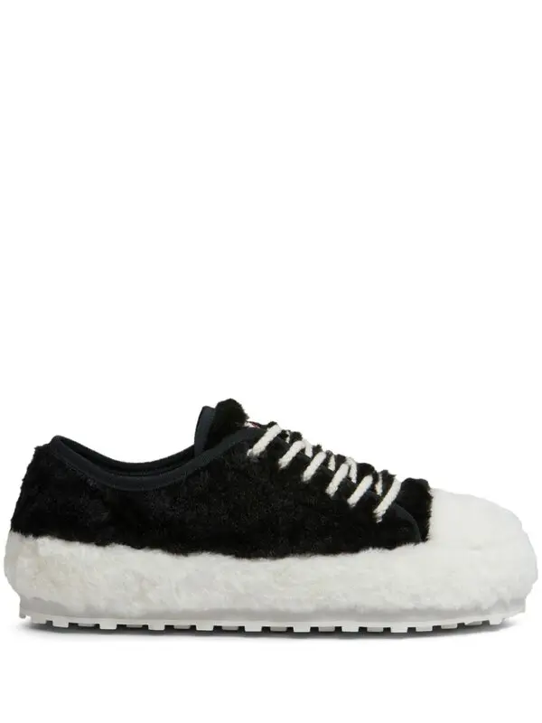Marni Teddy Lace-up Sneakers - Black