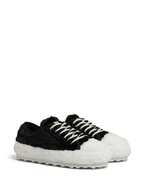 Marni Teddy Lace-up Sneakers - Black