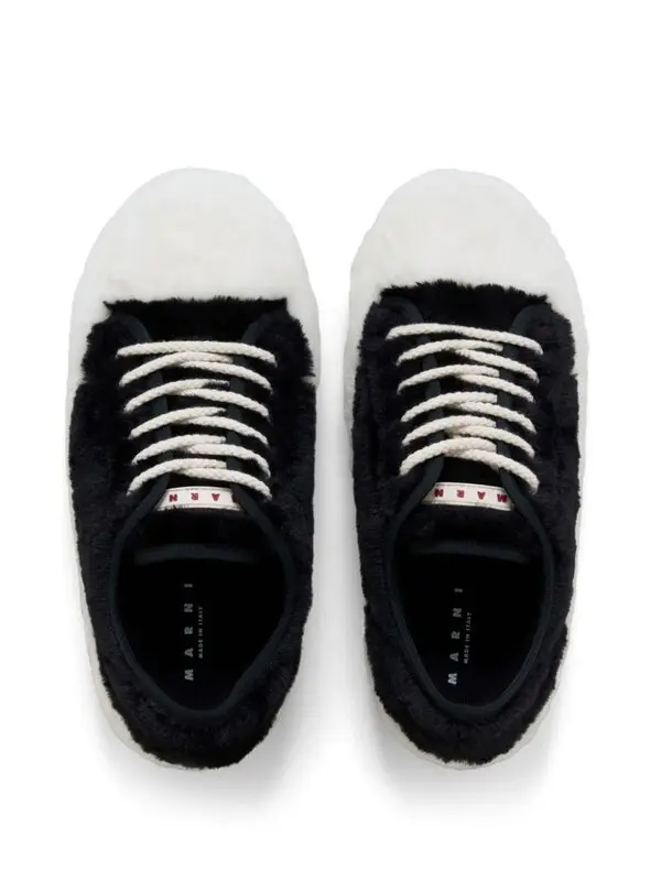 Marni Teddy Lace-up Sneakers - Black