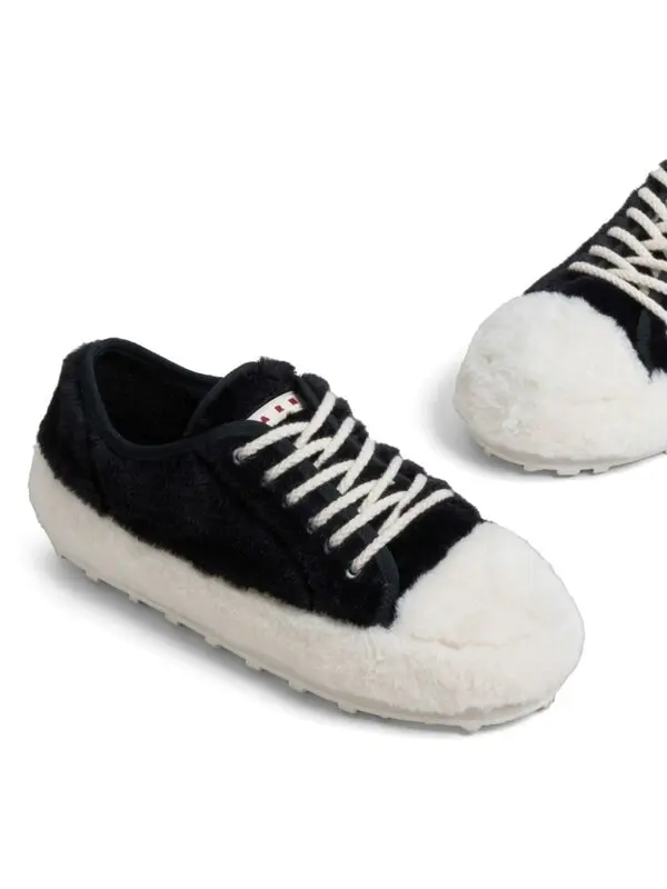 Marni Teddy Lace-up Sneakers - Black