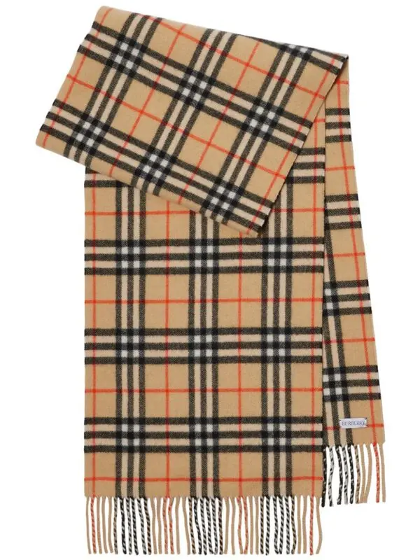 Burberry Vintage Check Cashmere Scarf - Neutrals