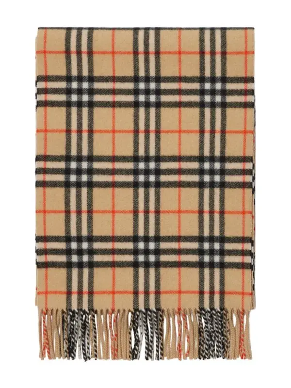 Burberry Vintage Check Cashmere Scarf - Neutrals