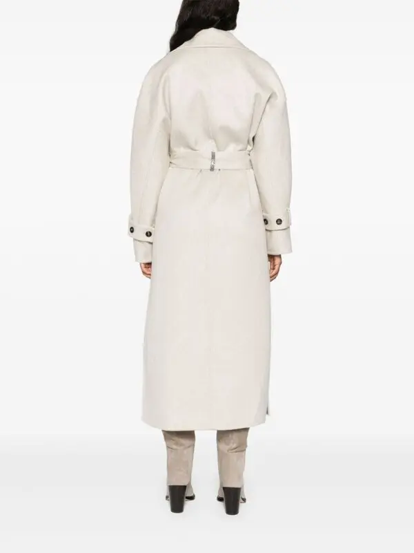 Brunello Cucinelli Cashmere Belted Midi Coat