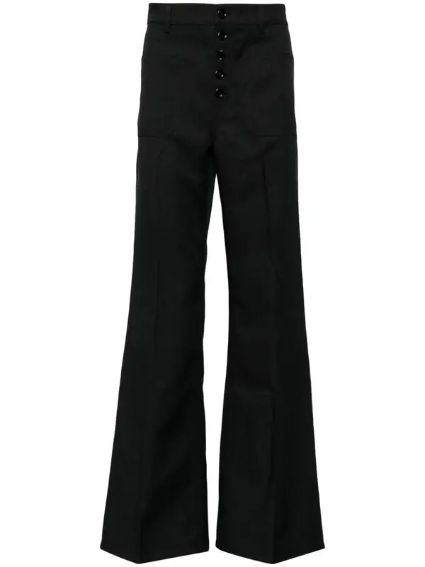 COURREGES Wide-leg Twill Trousers