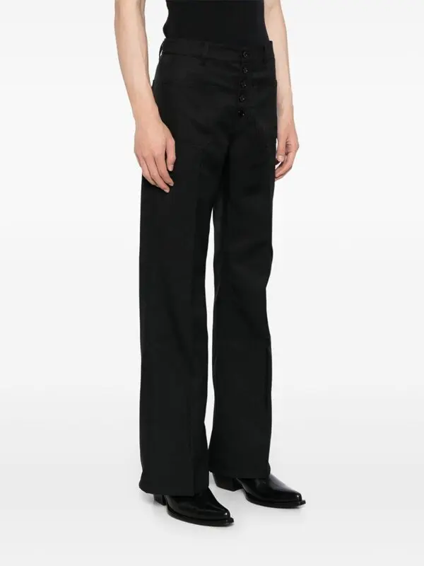 COURREGES Wide-leg Twill Trousers