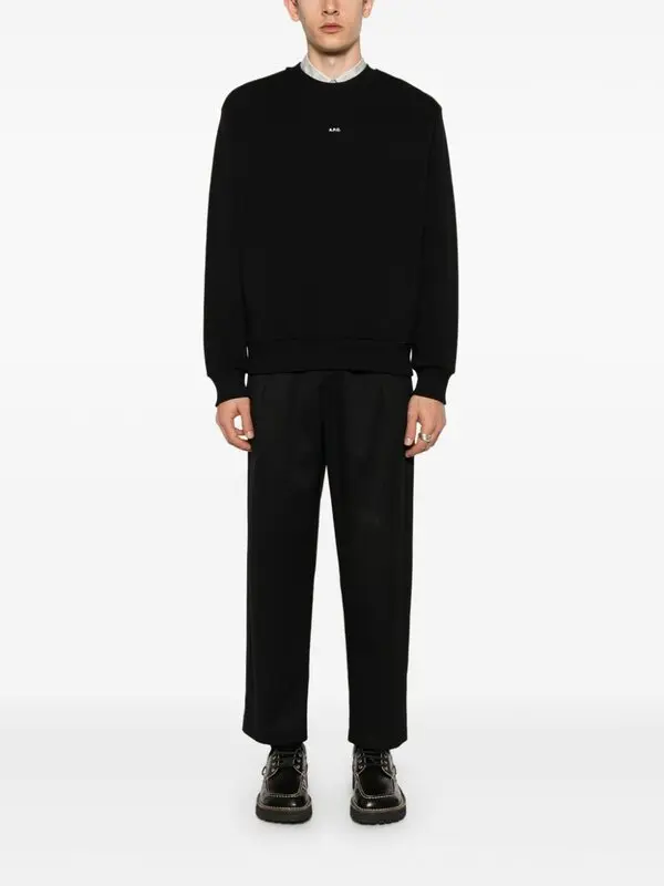 A.p.c. Logo-print Cotton Sweatshirt
