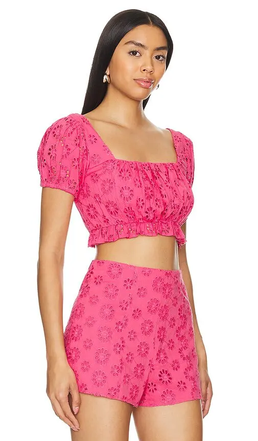 LOVERS AND FRIENDS Leah Top - Hot Pink