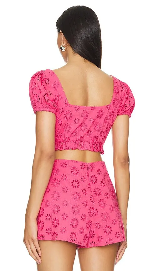 LOVERS AND FRIENDS Leah Top - Hot Pink
