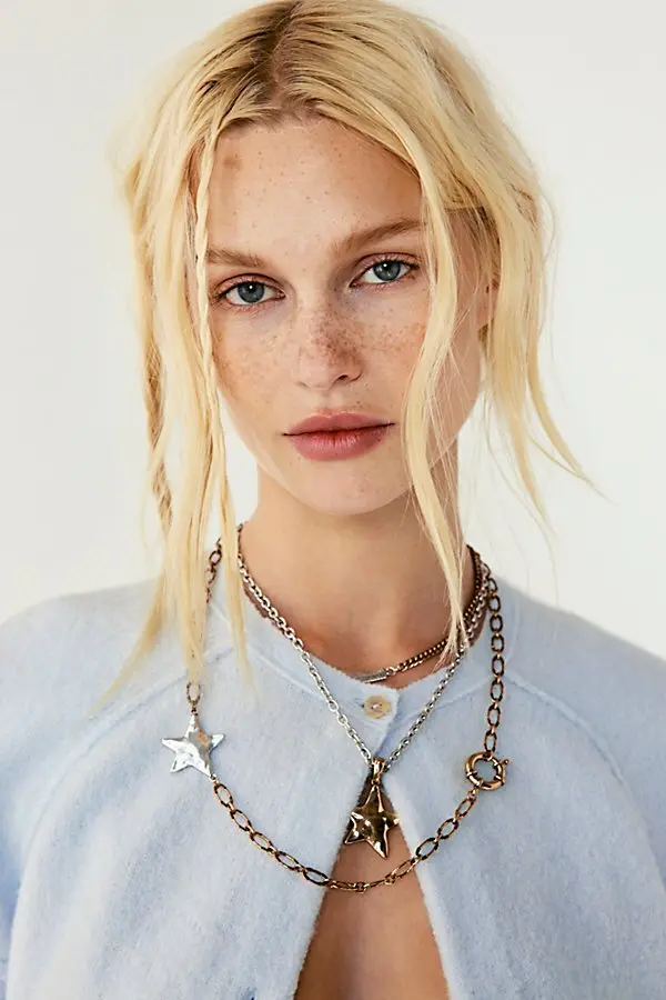 Free People Last Call Layered Necklace - Stars