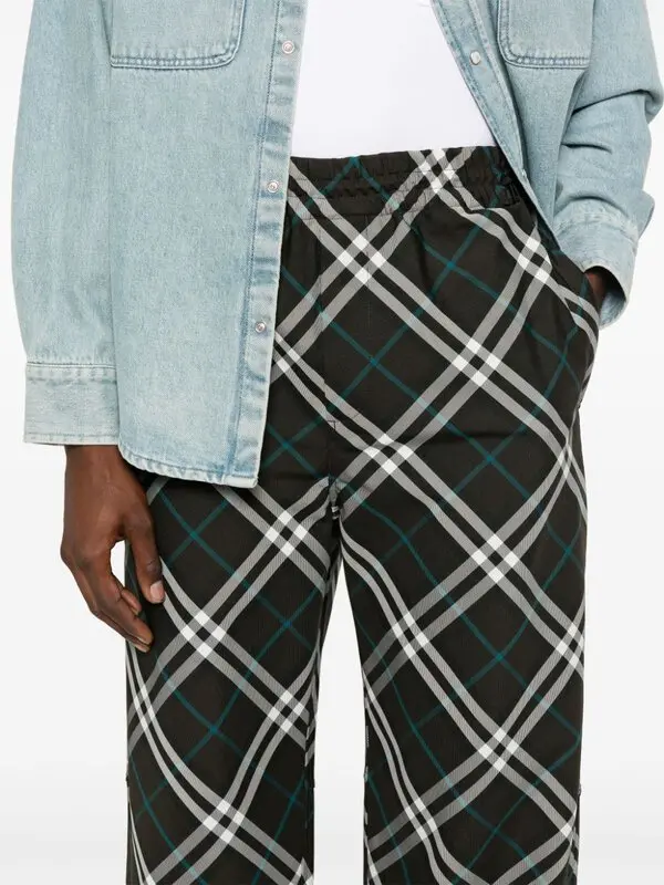 Burberry Vintage Check Trousers - Brown