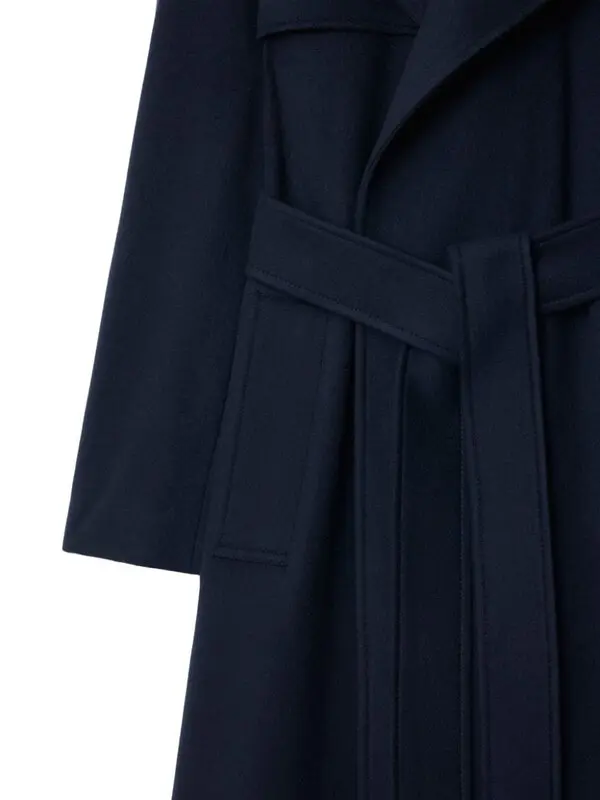 Burberry Notched-lapel Cashmere Coat - Blue