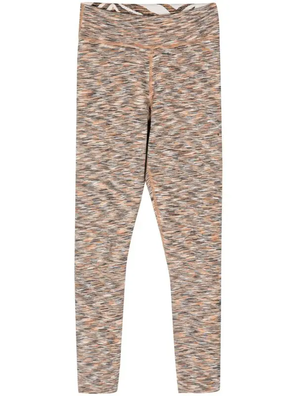 The Upside Nika Reversible 25in Midi Leggings - Brown