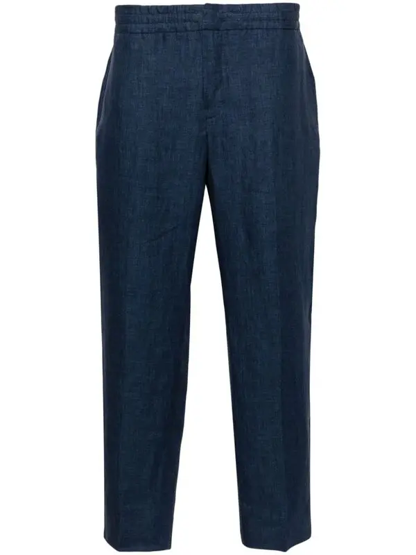 Zegna Linen Straight-leg Trousers