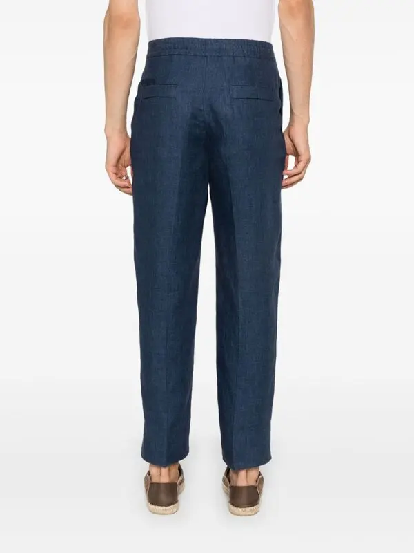 Zegna Linen Straight-leg Trousers