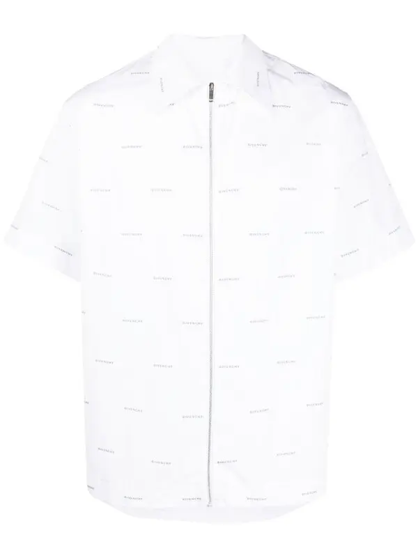Givenchy Logo-print Cotton Shirt - White