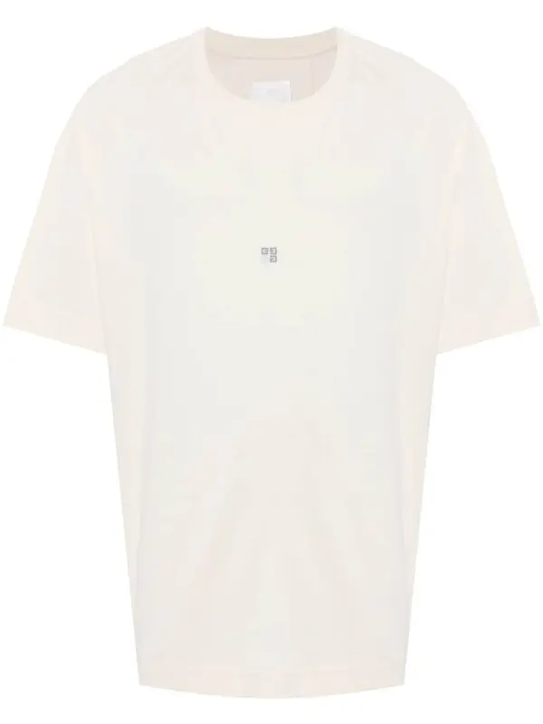 Givenchy 4g-detail Cotton T-shirt - Neutrals