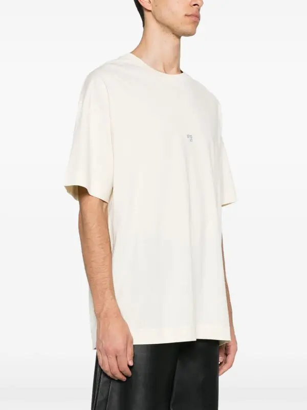 Givenchy 4g-detail Cotton T-shirt - Neutrals