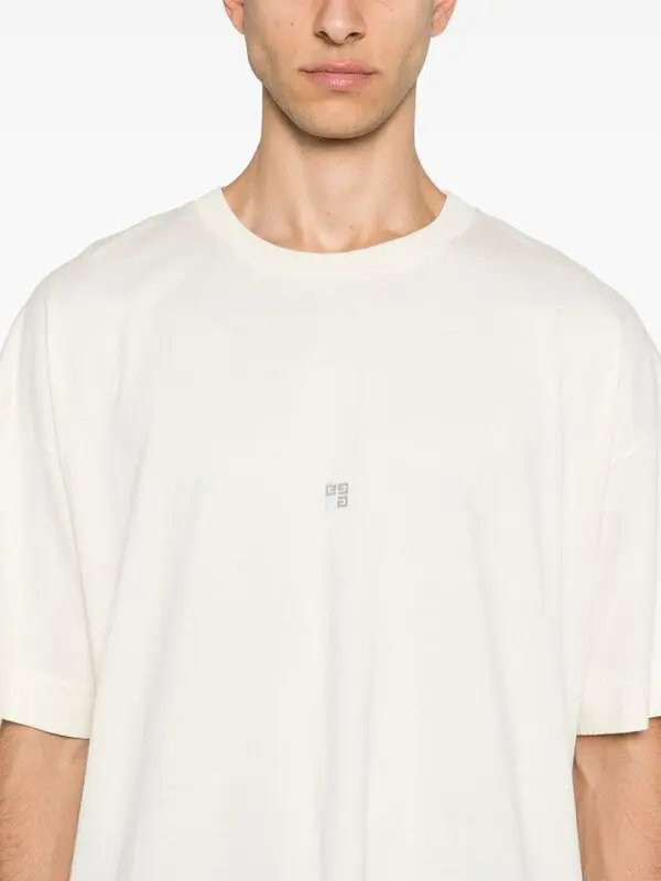 Givenchy 4g-detail Cotton T-shirt - Neutrals