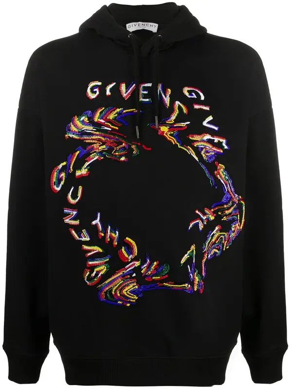 Givenchy Beaded-logo Hoodie