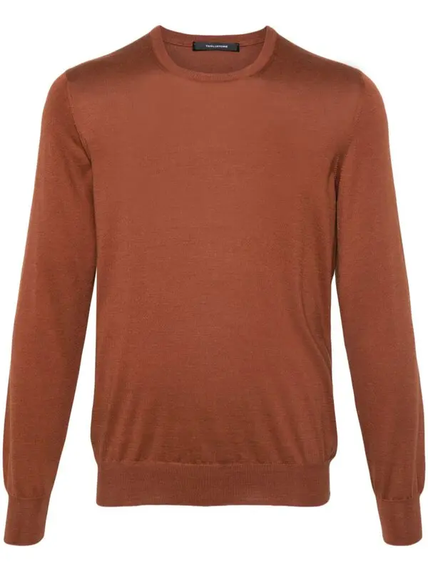 Tagliatore Crew-neck Jumper - Brown