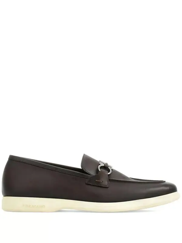FERRAGAMO Gancini Leather Loafers