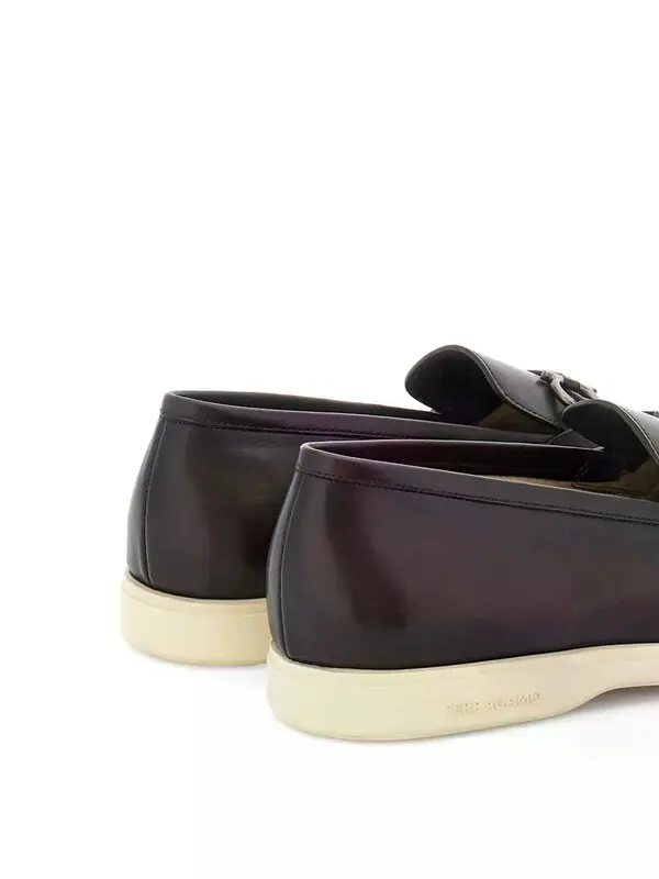 FERRAGAMO Gancini Leather Loafers