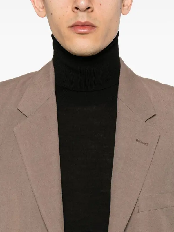 JIL SANDER Virgin Wool Fine-knit Jumper - Black