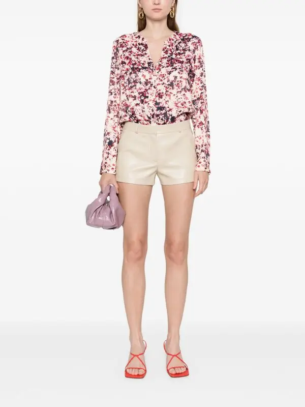 BOSS Floral-print Satin Shirt