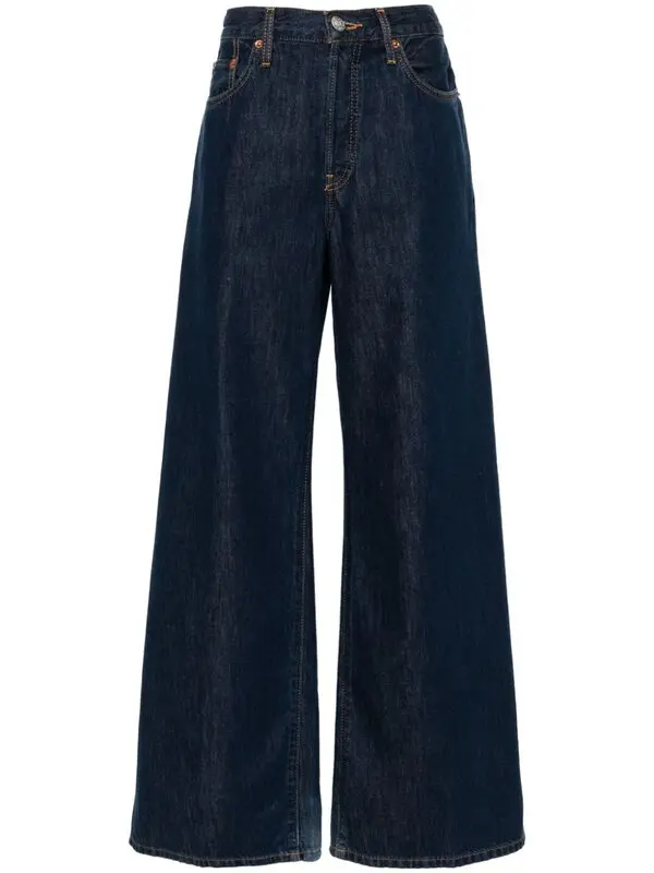 RE/DONE Fortuna Mid-rise Palazzo Jeans