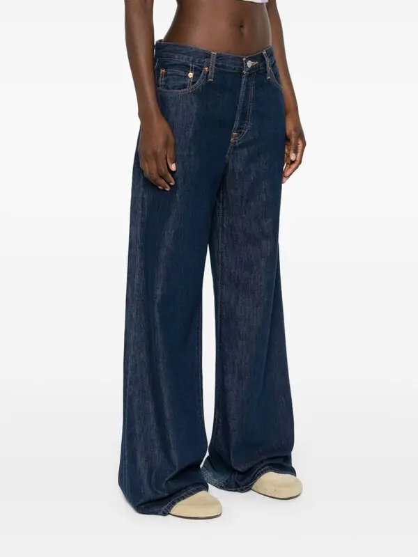 RE/DONE Fortuna Mid-rise Palazzo Jeans