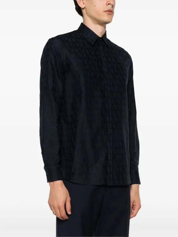 Valentino Garavani Toile Iconographe Jacquard Shirt - Blue