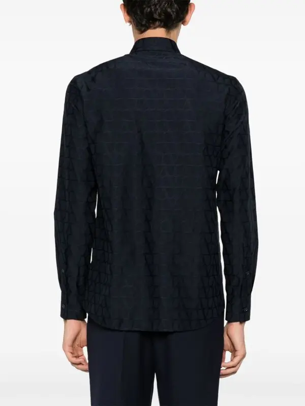 Valentino Garavani Toile Iconographe Jacquard Shirt - Blue