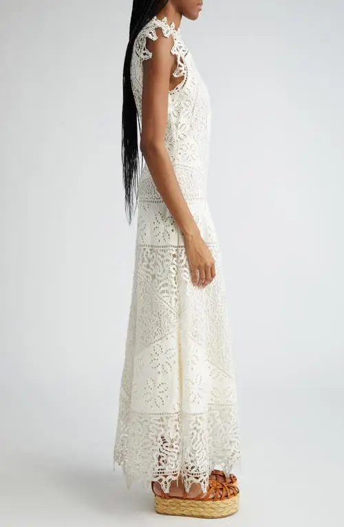 Ulla Johnson Flora Eyelet Sleeveless Linen Maxi Dress In Pristine - 40% Off  | Editorialist
