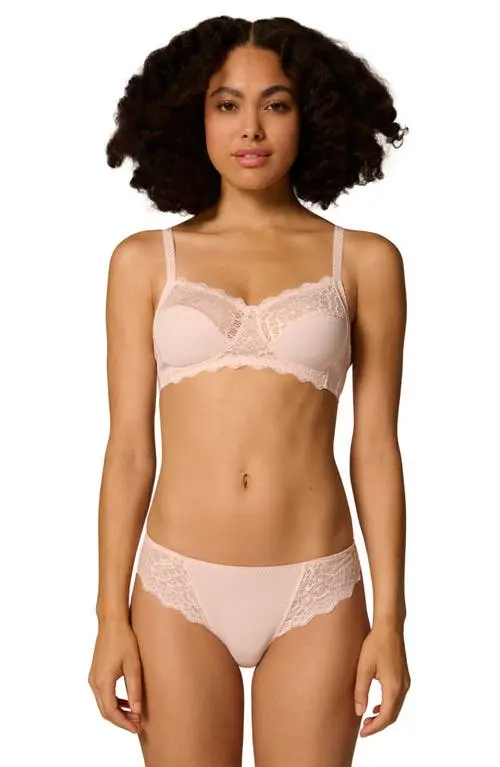 Simone Perele Caresse' Lace Tanga Briefs - Blush