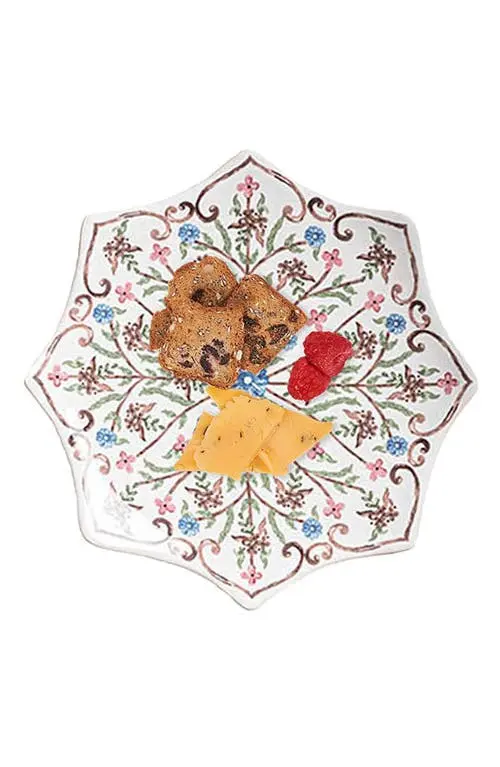 JULISKA Villa Seville Set Of Four Scalloped Cocktail Plates