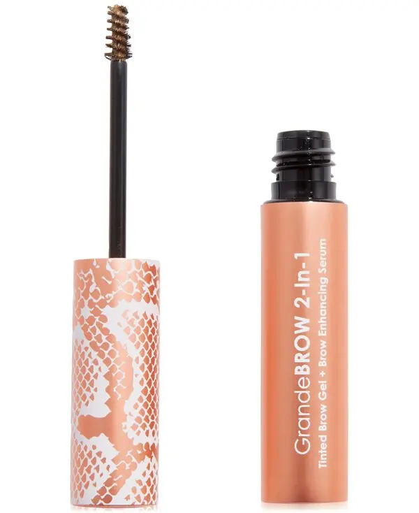 GRANDE COSMETICS Travel-size Grandebrow 2-in-1 Tinted Brow Gel + Brow Enhancing Serum - Medium